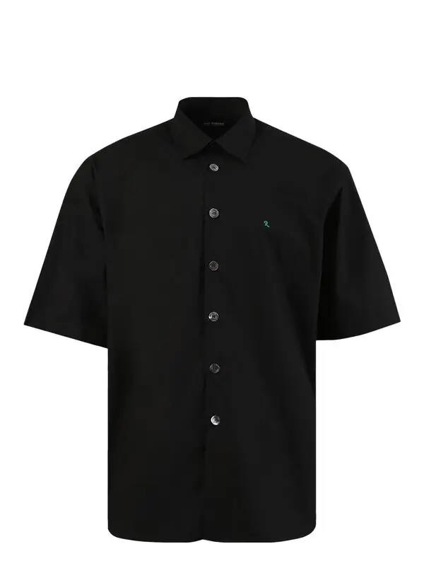Raf Simons Short-sleeve Shirt With Embroidery - Black