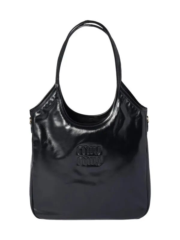 Miu Miu Softy Lux Tote - Black