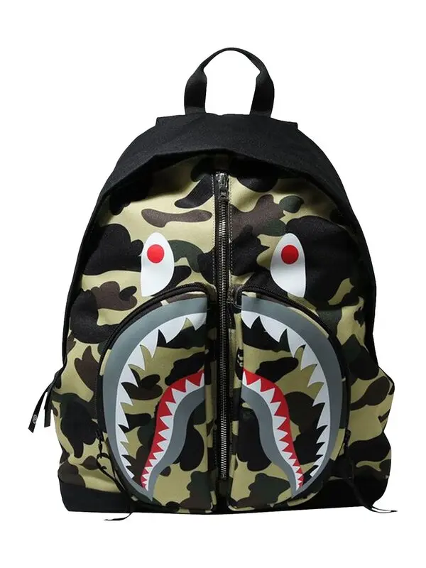 A BATHING APE 1st Camo Shark Daypack - Yellow