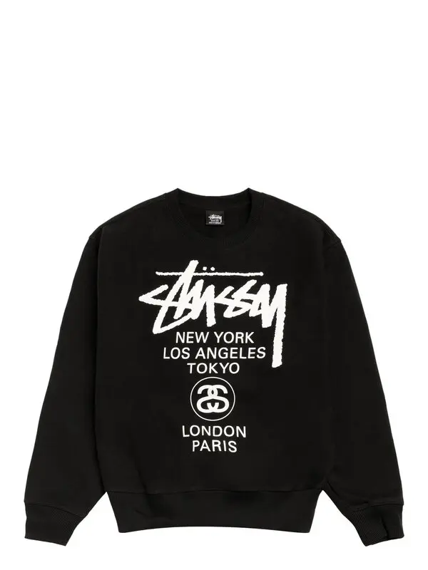 StÜssy World Tour Crew - Black