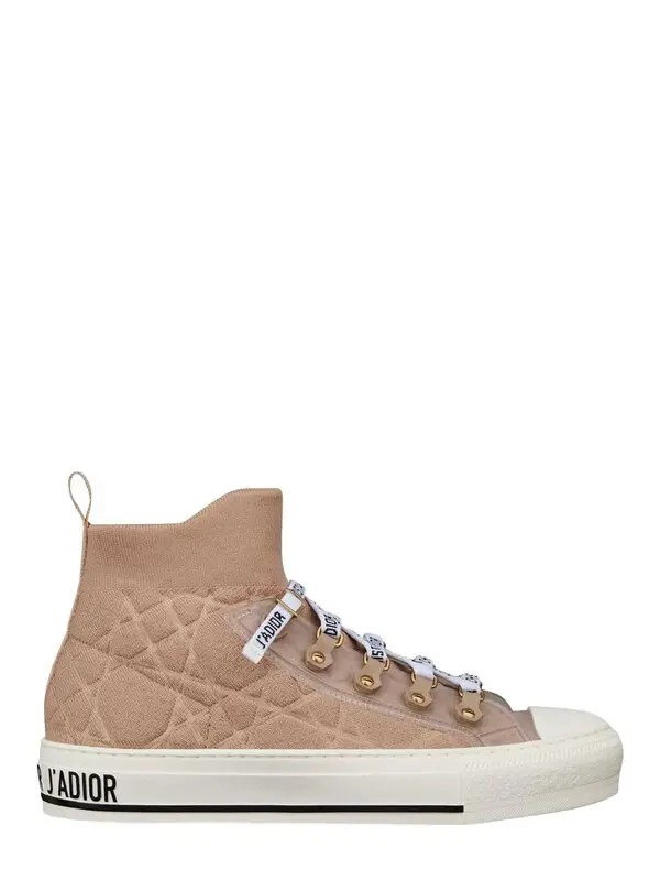 Dior Walk'n' Macrocannage High-top Sneakers - Tan
