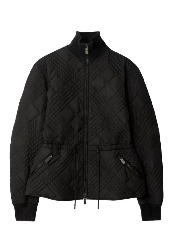 Burberry Check-stitching Jacket - Black