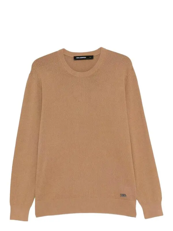 Karl Lagerfeld Textured Jumper - Brown