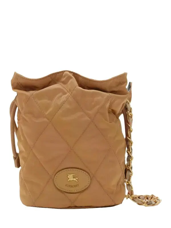 Burberry Horseshoe Mini Bucket Bag - Brown