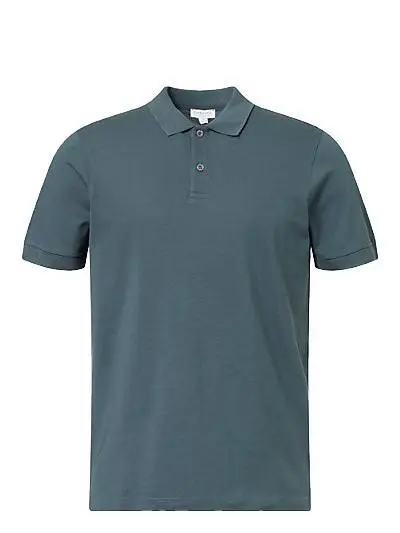 Sunspel Supima Cotton-piqué Polo Shirt - Dark Petrol26