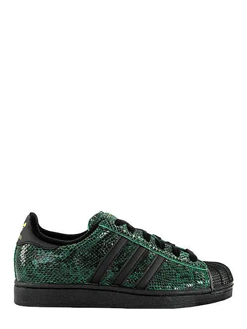 Adidas Superstar Ii Leather Trainers - Snake Print Collegiate G