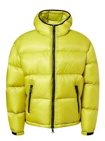 MKI MIYUKI ZOKU Bubble Hooded Padded Shell-down Jacket - Chartreuse