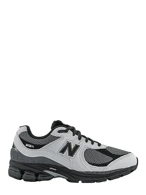 NEW BALANCE 2002 Leather And Mesh Trainers - Grey Matter Castlerock