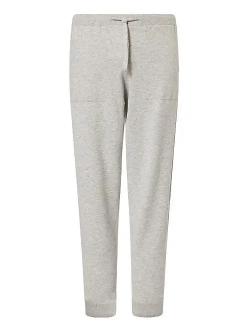 Sunspel Lounge Cashmere Jogging Bottoms - Grey Melange