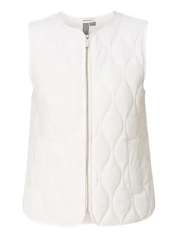 Sweaty Betty Quilted Shell Gilet - Lily White