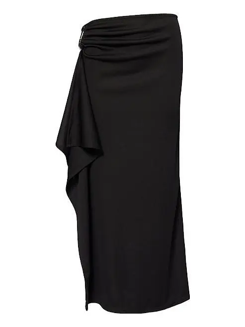 Christopher Esber Cascade Hardware Stretch-knit Midi Skirt - Black