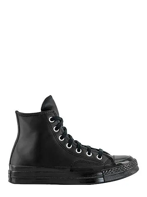 CONVERSE Chuck 70 Leather High-top Trainers - Black Black White
