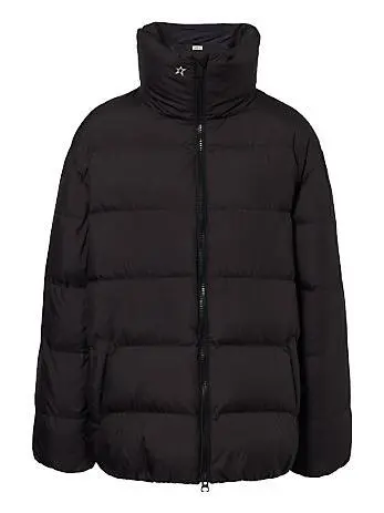 ADANOLA Funnel-neck Puffer Jacket - Black