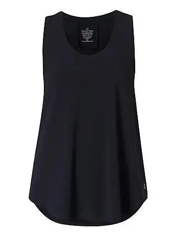 Sweaty Betty Soft Flow Studio Racer Tank Top - Black