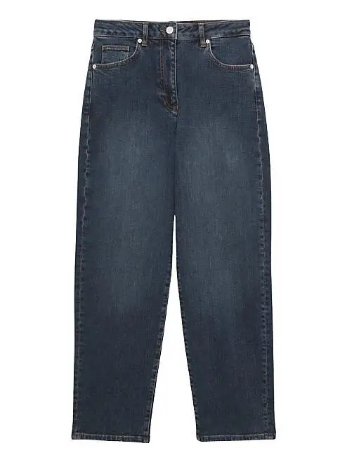 REISS Marcie Straight-leg Stretch-denim Jeans - Antique Mid Blue