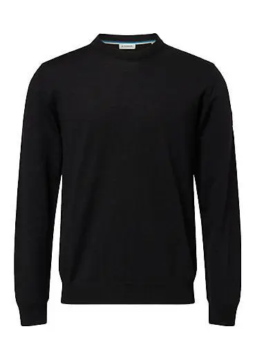 SANDBANKS Crew Neck Merino-wool Jumper - Black