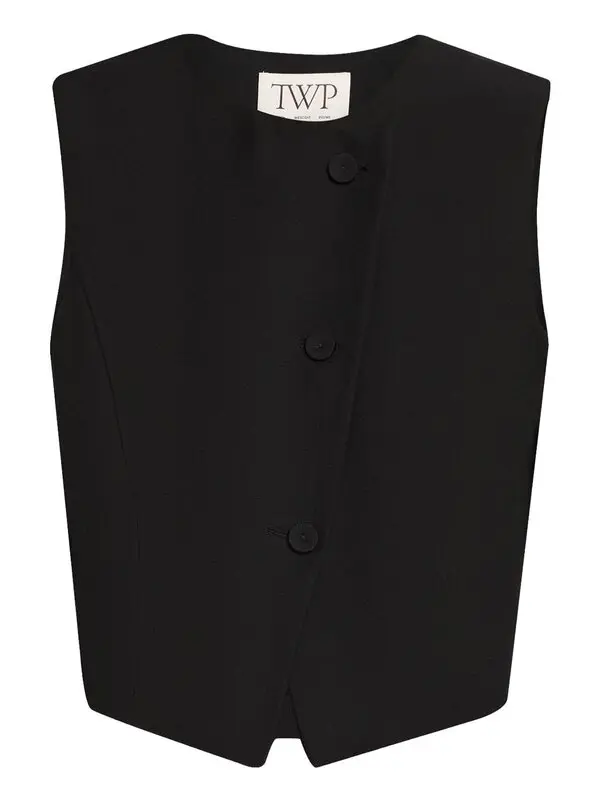 TWP Perry Compact Tux Suiting Top - Black