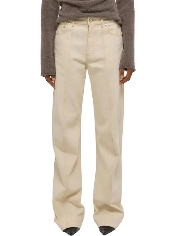 Helmut Lang Wide-leg Jeans - Ecru