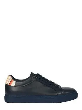 Paul Smith Basso Trainers With Stripe Trim - Blue