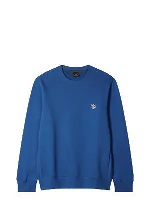 Paul Smith Organic Cotton Zebra Logo Sweatshirt - Blue