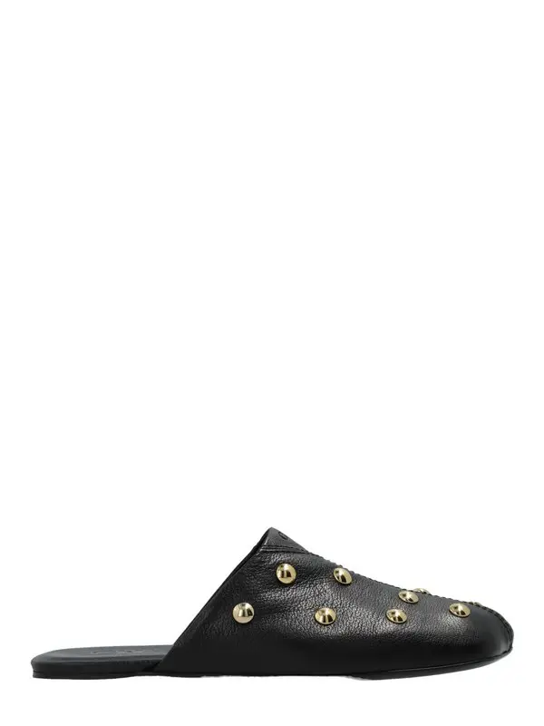 Chloé Leather Clogs With Studs - Black