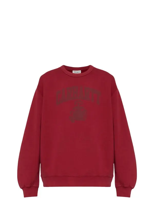 Carhartt Work In Progress Logo Sweatshirt - Burgundy