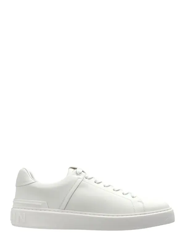 Balmain B-court Leather Sneakers - White