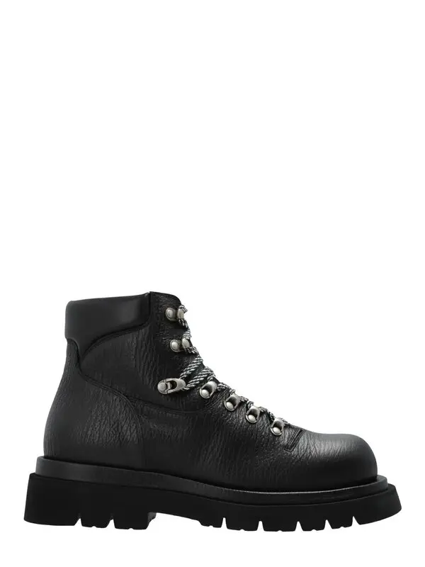Bottega Veneta Lug Ankle Boots - Black