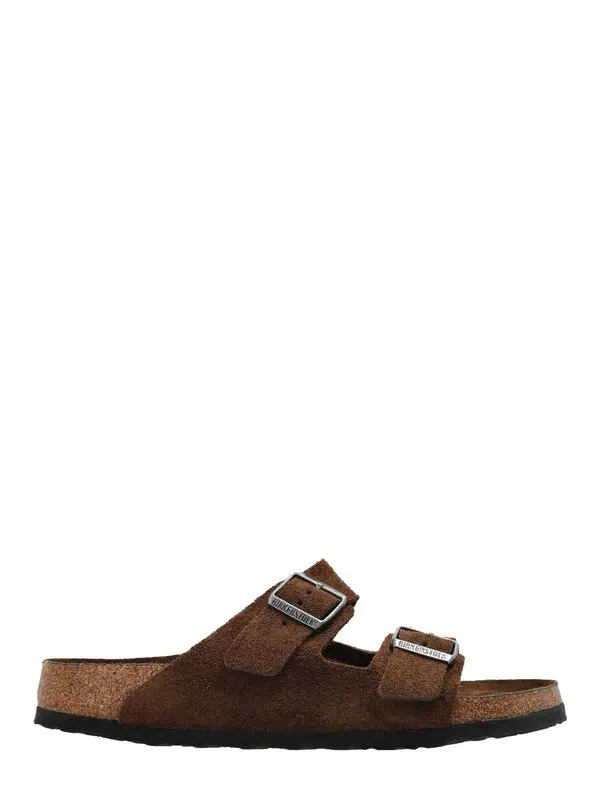 BIRKENSTOCK Arizona Bs Suede Slides - Brown