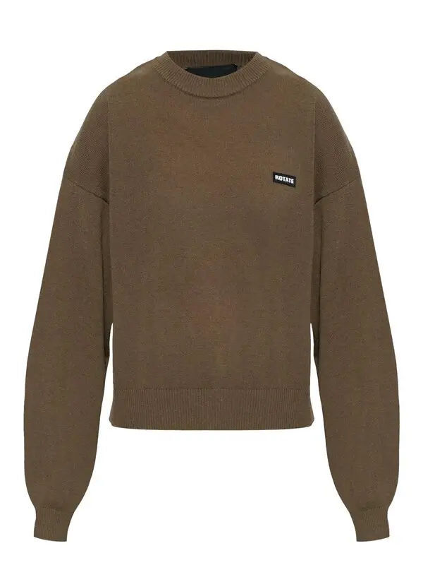 ROTATE BY BIRGER CHRISTENSEN Wool And Cashmere Sweater - Brown