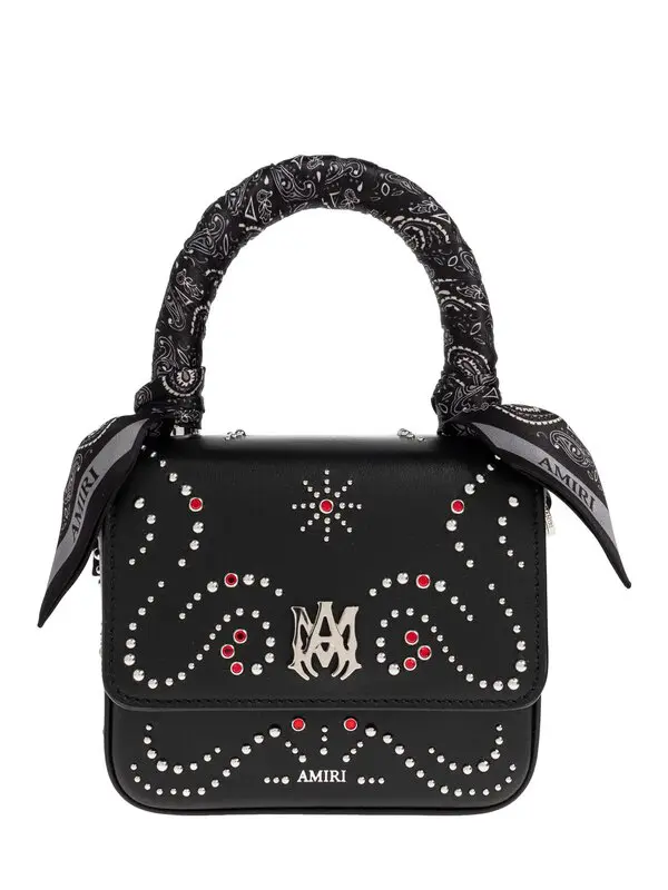 Amiri Studded Handbag - Black