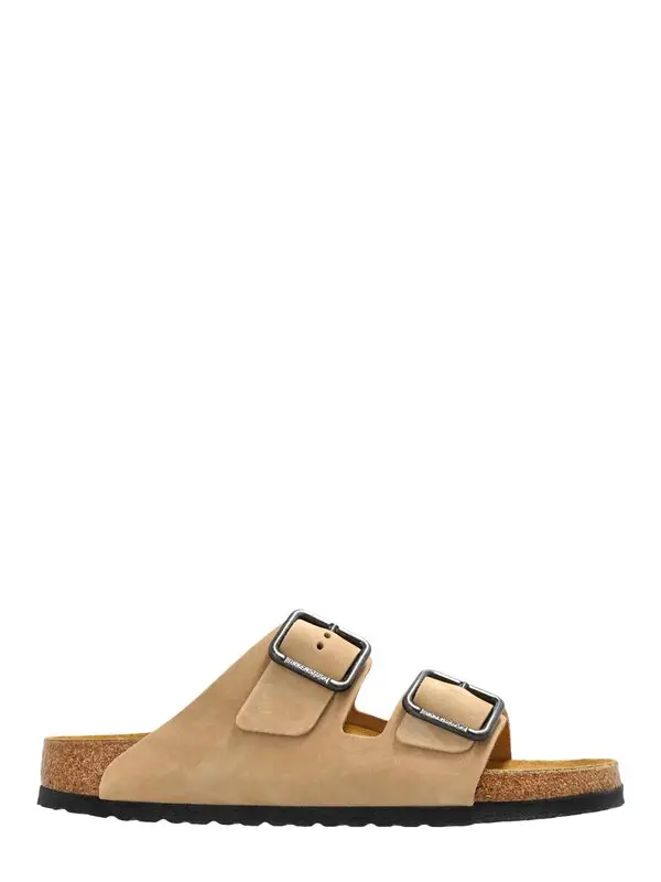 BIRKENSTOCK Arizona Wire Buckle Slides - Beige