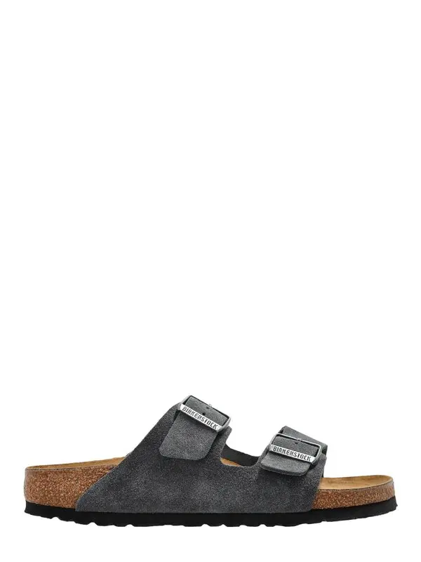 BIRKENSTOCK Arizona Bs Suede Slides - Grey