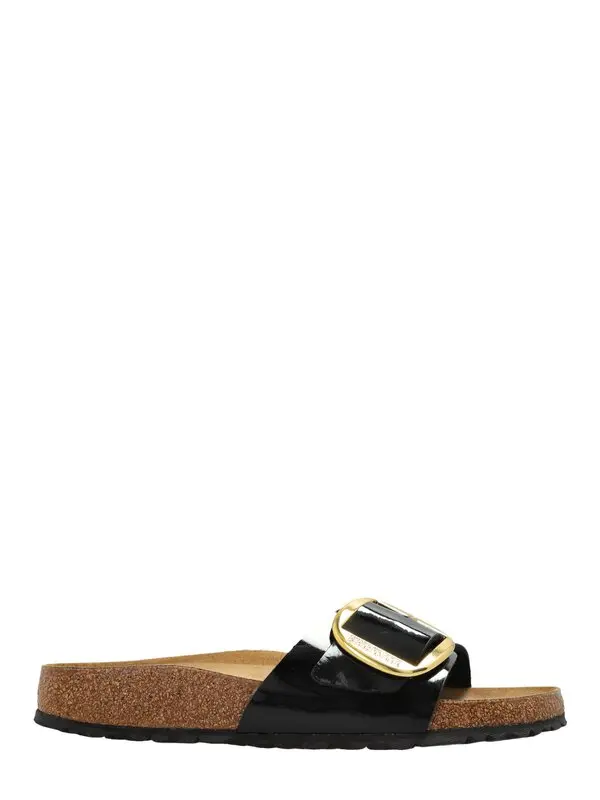 BIRKENSTOCK Madrid Big Buckle Slides - Black