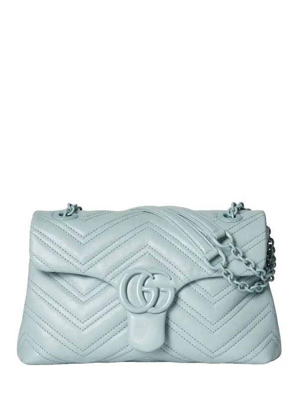 Gucci Gg Marmont Small Shoulder Bag - Blue
