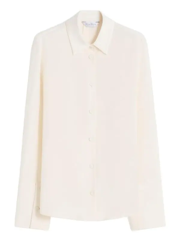 Max Mara Silk Crêpe De Chine Shirt - Ivory