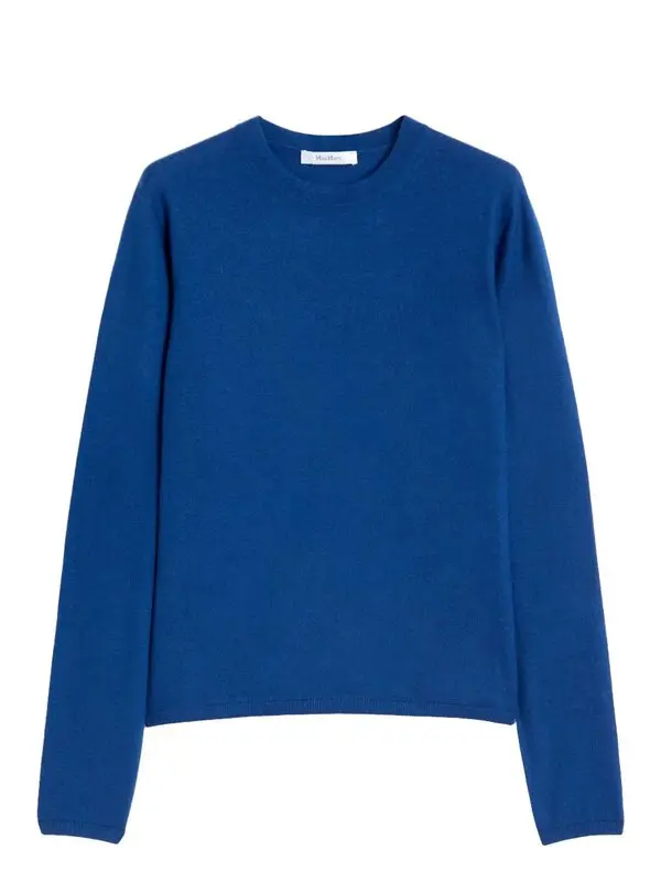 Max Mara Cashmere Crew Neck Sweater - China Blue