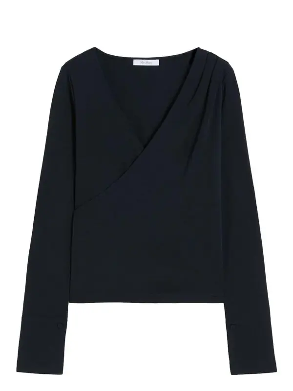 Max Mara Wool Jersey Top - Ultramarine