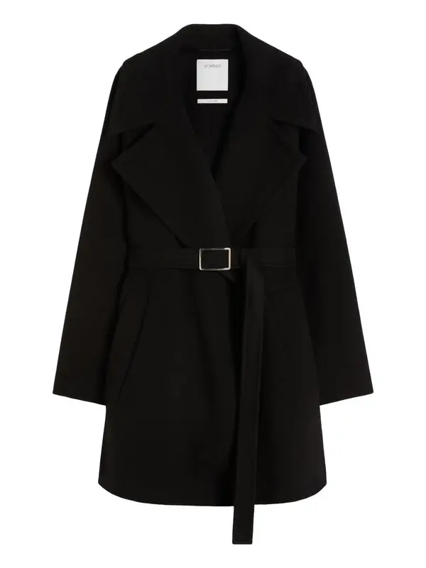 Max Mara Short Wool Coat - Black