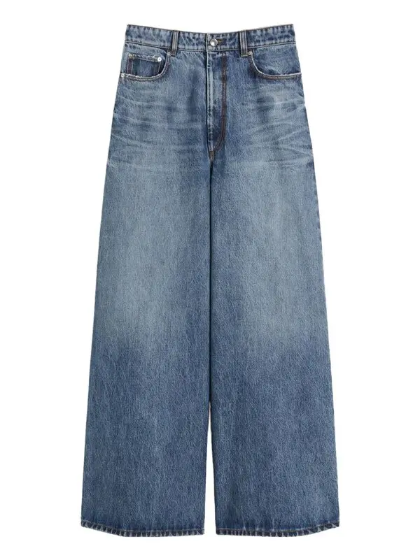 Max Mara Oversized Wide-leg Jeans - Midnightblue