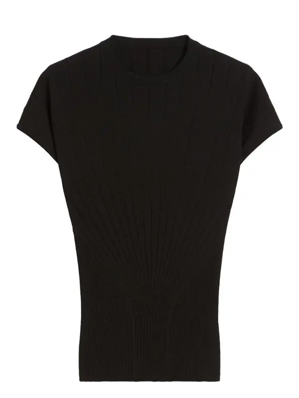 Max Mara Rib-knit Viscose Sweater - Black