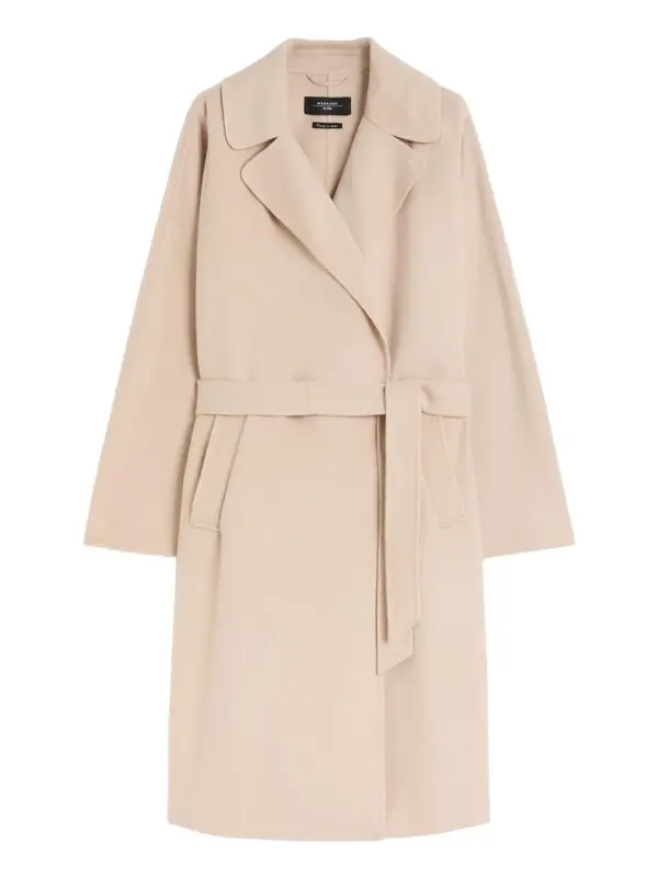 Max Mara Double-faced Wool-blend Robe Coat - Sand