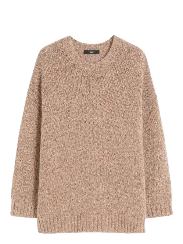Max Mara Oversized Mohair And Lurex Sweater - Copper