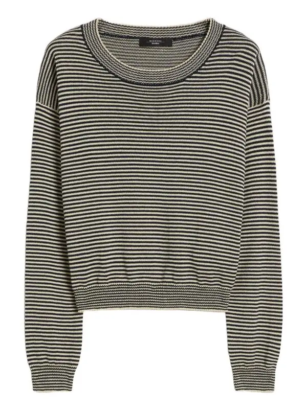 Max Mara Cotton Crew-neck Sweater - Navy
