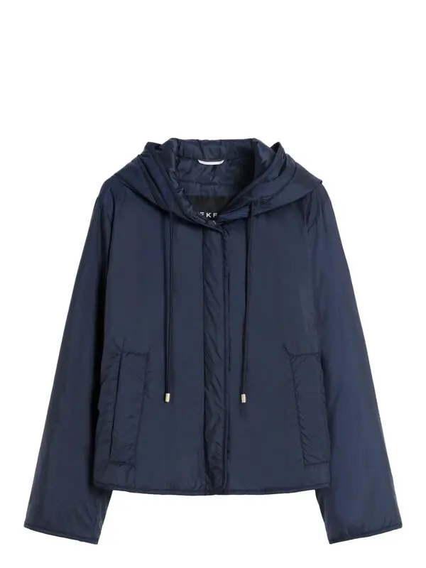 Max Mara Padded Hooded Jacket - Navy