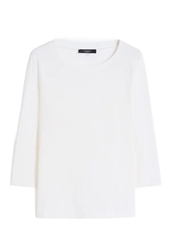 Max Mara Stretch Cotton Jersey T-shirt - White