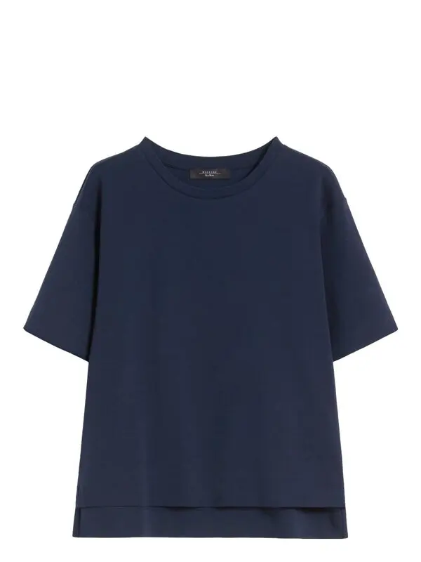 Max Mara Boxy Jersey T-shirt - Navy