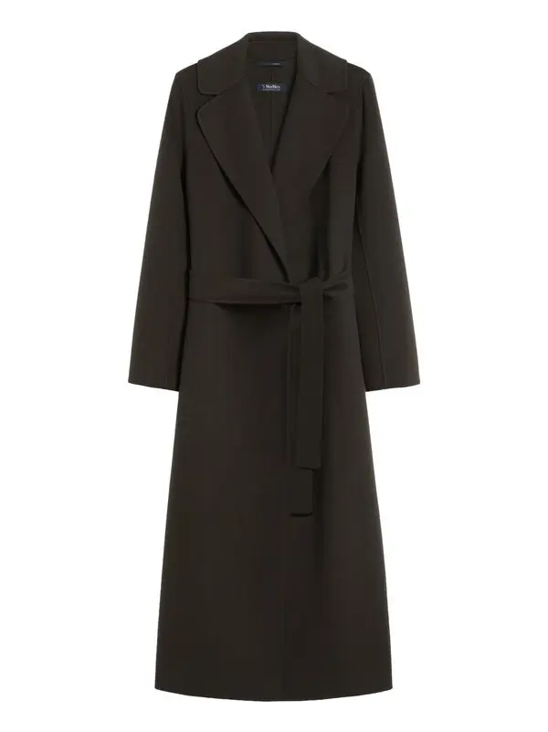 Max Mara Wool Robe Coat - Dark Green
