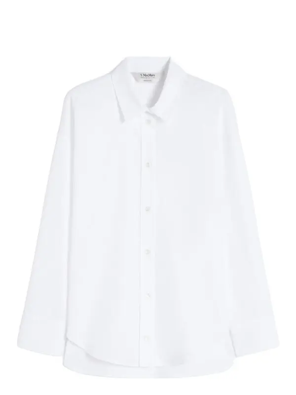 Max Mara Cotton Oxford Shirt - White