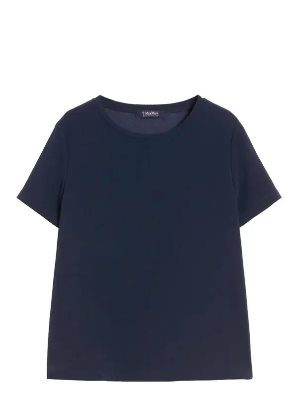 Max Mara Satin T-shirt - Midnightblue